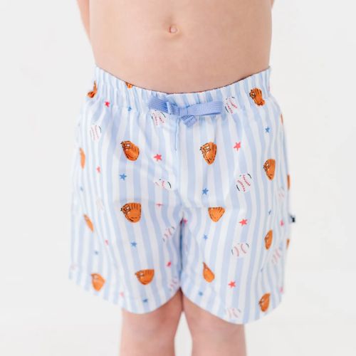Stripe Out Boys Swim Trunks – Bebe La Mer